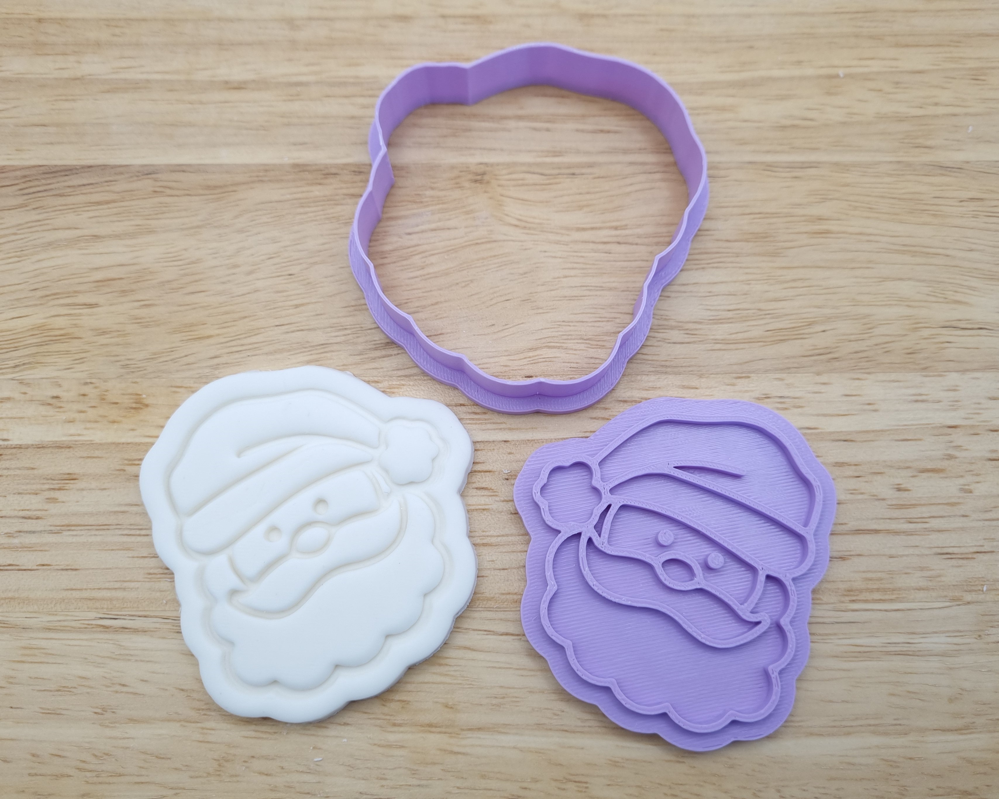 Santa Cookie Cutter and Embosser – Sweet As Cakes NZ